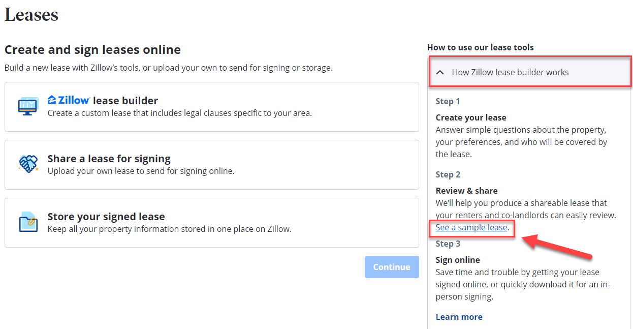 What does the finished lease look like? – Help Center | Zillow Rental ...